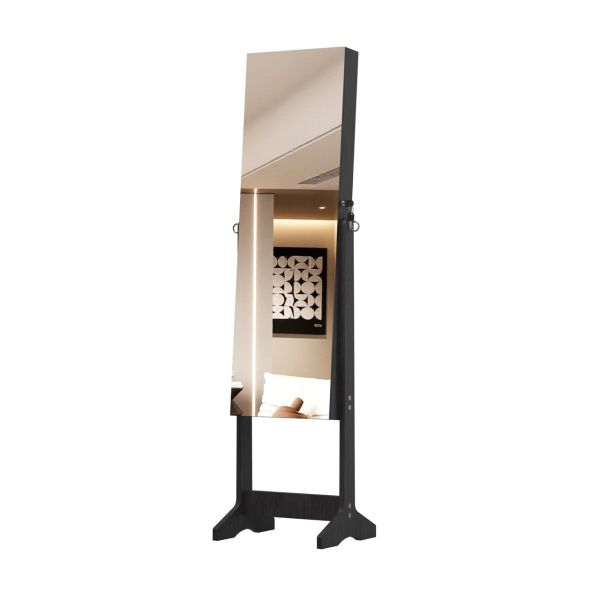 Quality Modern Lockable Jewelry Mirror Cabinet with Adjustable Full Length Mirror and Bluetooth Speakers for sale
