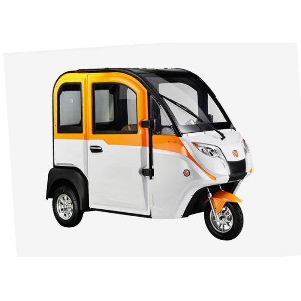 Quality Smart Enclosed Electric Tricycle 1200 W 3 Wheels With Adjustable Seat Cabin for sale