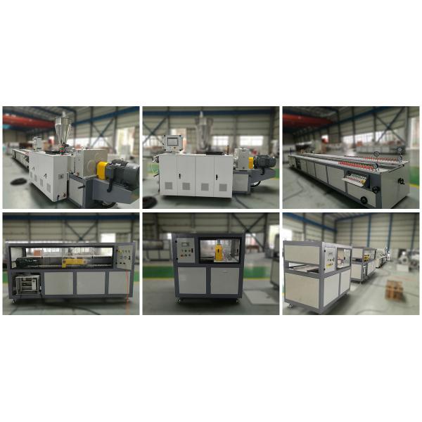 Quality Fireproof 55KW WPC Profile Extrusion Decking Boards Making Line for sale
