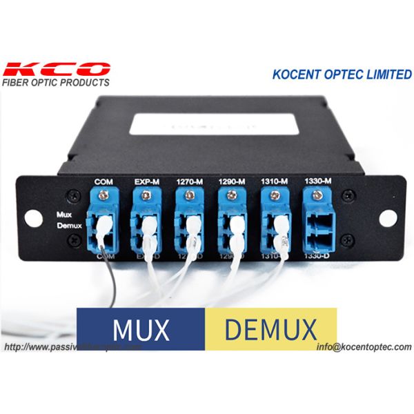 Quality 4 Channels LC UPC Fiber FTTH Dwdm Mux Demux Multiplexer 4CH CWDM Patch Panel Modular LGX for sale