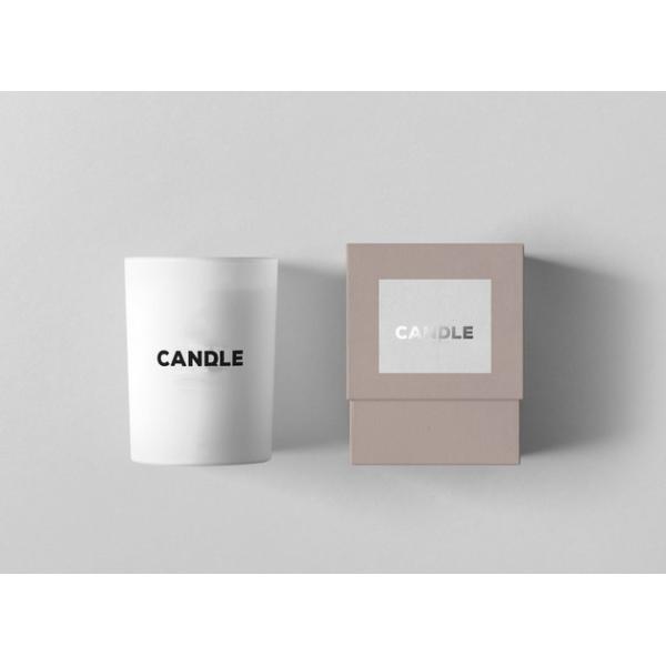 Quality Aseptic Candle Gift Box Packaging Compostable Cardboard Packing Box Debossing for sale