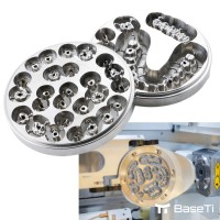 Quality 98mm X 20mm 22mm 24mm Titanium Disk ASTM F136 Gr 5 Ti6Al4V Medical For Implants for sale
