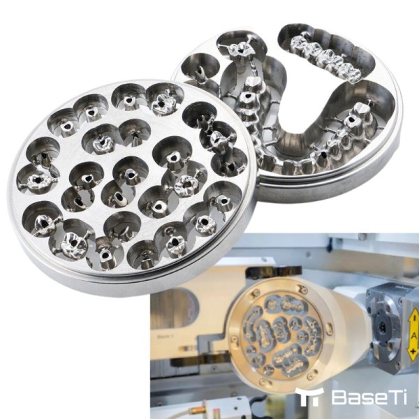 Quality 98mm X 20mm 22mm 24mm Titanium Disk ASTM F136 Gr 5 Ti6Al4V Medical For Implants Crowns for sale