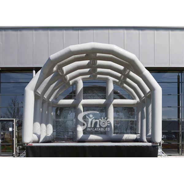 Quality 6x5mts exhibition airtight frame house inflatable stage cover tent with for sale