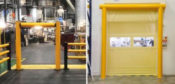 Height Restrictor Building Protection Protects doorframes Anti-Collision Guardrails