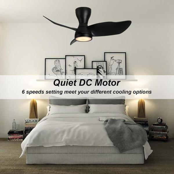 Quality Stylish 36 Inch DC Motor Ceiling Fan with Smart Control and Alexa / Google for sale