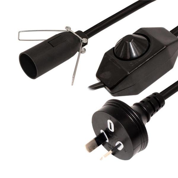 Quality AU Plug Salt Lamp Power Cord with Dimmer Switch 1.8m for sale