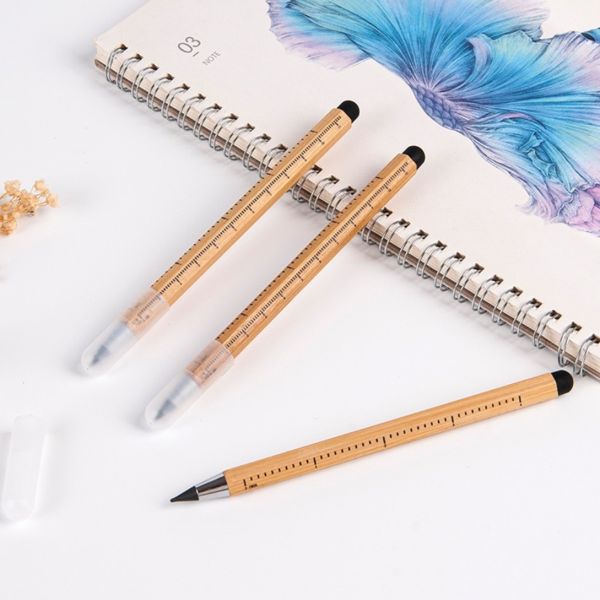 Quality Bamboo Creative Pencil Eternal Pencil Scale Stylus Pens For Touch Screens for sale