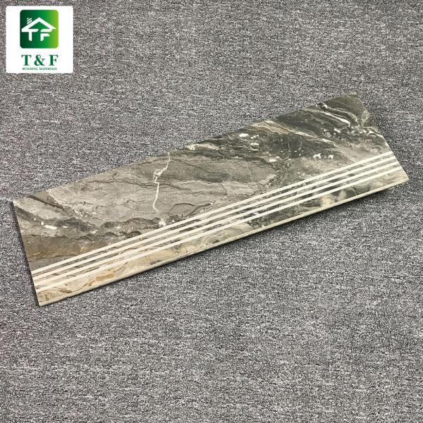 Quality 1200x300mm Stair Ceramic Tiles , ODM Marble Tiles For Stairs for sale