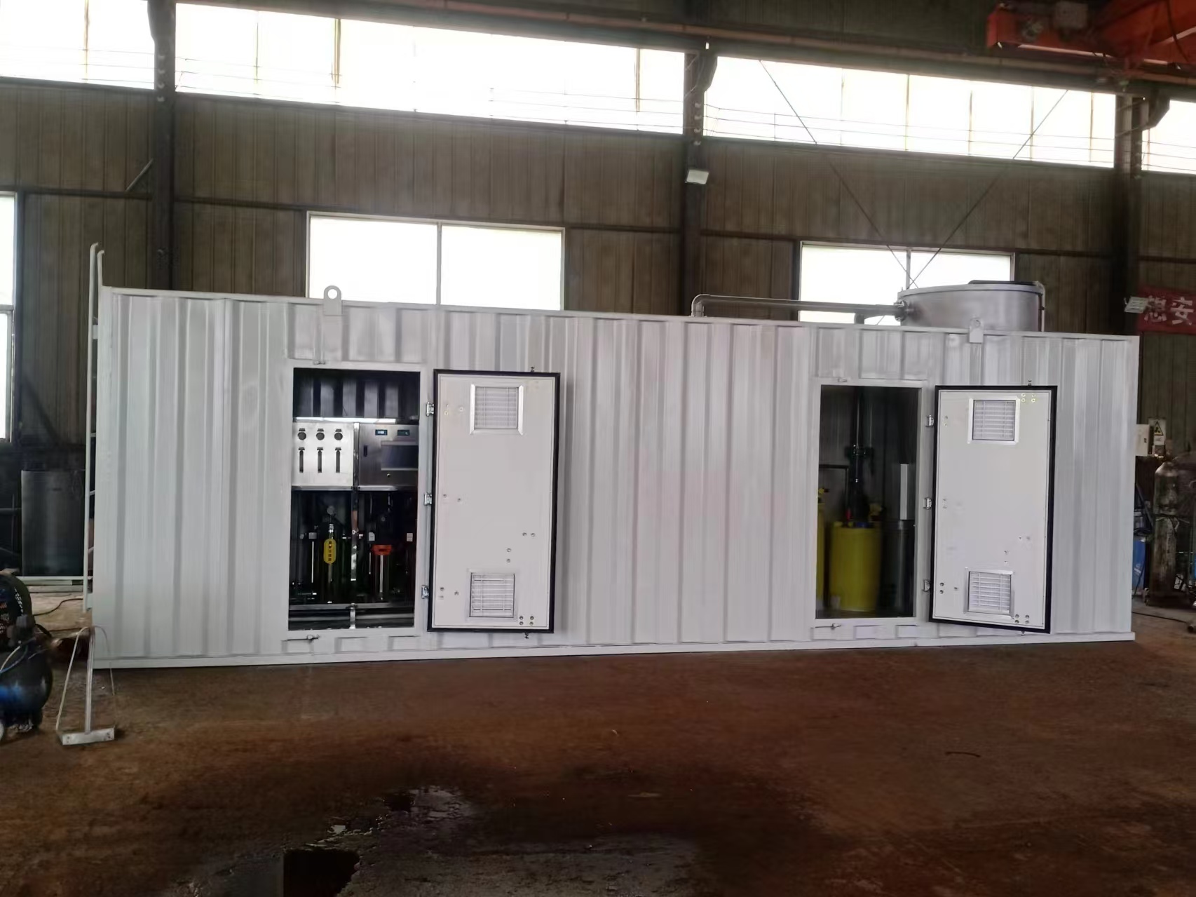 Quality Compact Skid Mounted Dissolved Air Flotation Unit for Space Limited Installation for sale