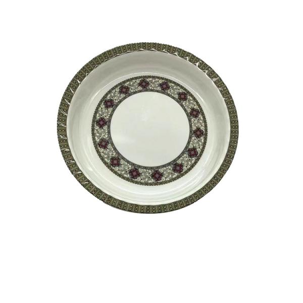 Quality Eco Friendly Unbreakable Melamine Dinner Plates Durable Melamine Soup Plate for sale