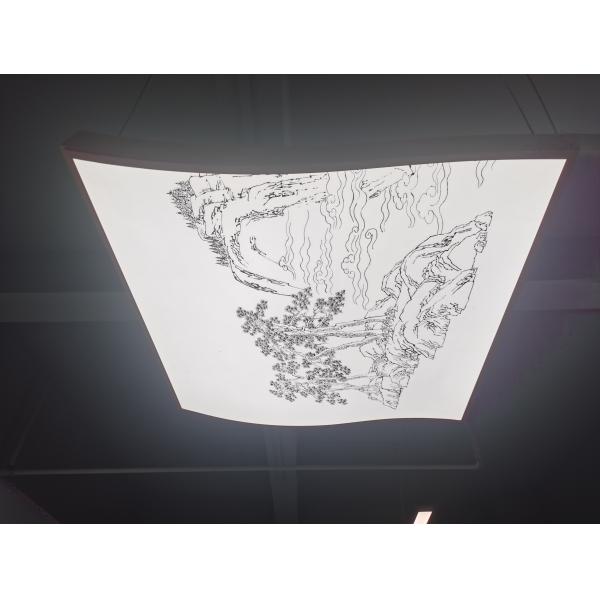 Quality Bigger Size Square Pendant Panel Light With Pictures Cover Films With Soft for sale