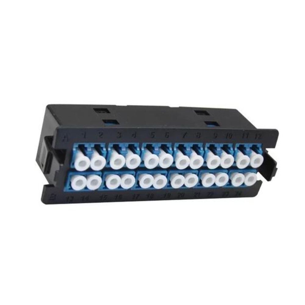Quality 96FO MPO MTP Patch Panels LC Duplex 1U Fiber Patch Panel 12 Slot for sale