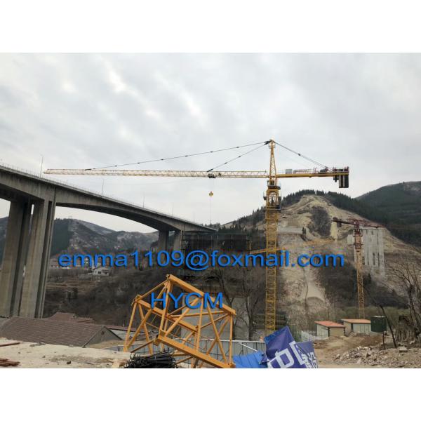 Quality New TC6513 Hammer Head Tower Crane with Jib 65m Tipe Load 1.3t Max.load 8t for sale