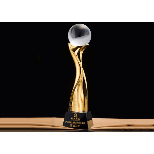 Quality Company Celebration Metal Trophy Cup With Silk Screen Printed Logo for sale