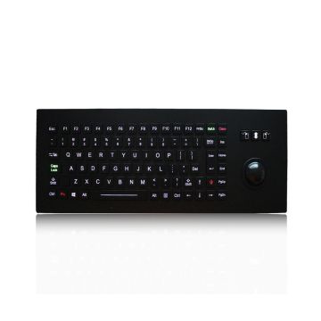 Quality Marine Keyboard Military Black Ruggedized keys with Trackball for sale