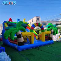 Quality Commercial pvc fun city jumping bounce house inflatable amusement park for kids for sale