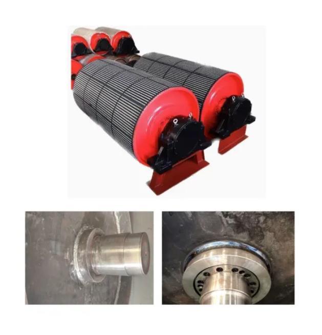 Quality Ceramic Rubber Lagging Drum Pulley for Mining with Superior Traction and for sale