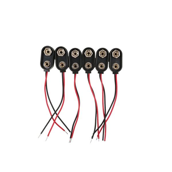 Quality 15cm 2 Pin Cable Wire Assemblies , SH Connector Wire Harnesses Battery Snap Clip for sale
