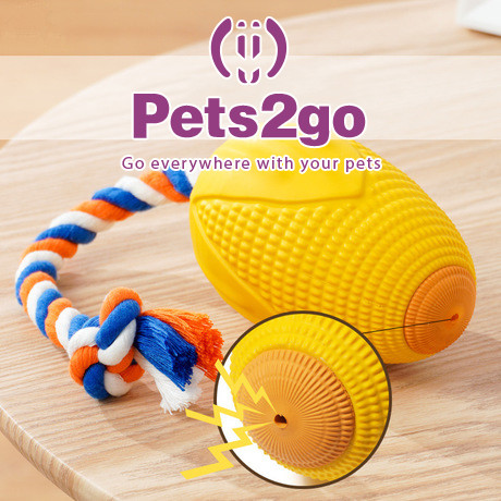 Quality Vocalize Tellow Plastic 127X78mm Dog Chew Toys for sale