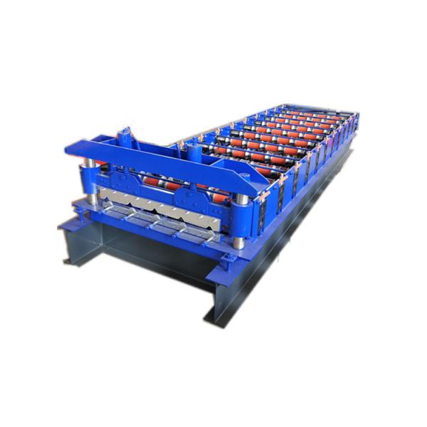 Quality Roof Tile Trapezoidal Sheet Roll Forming Machine Sidewall 16mm Under Frame 300 H for sale