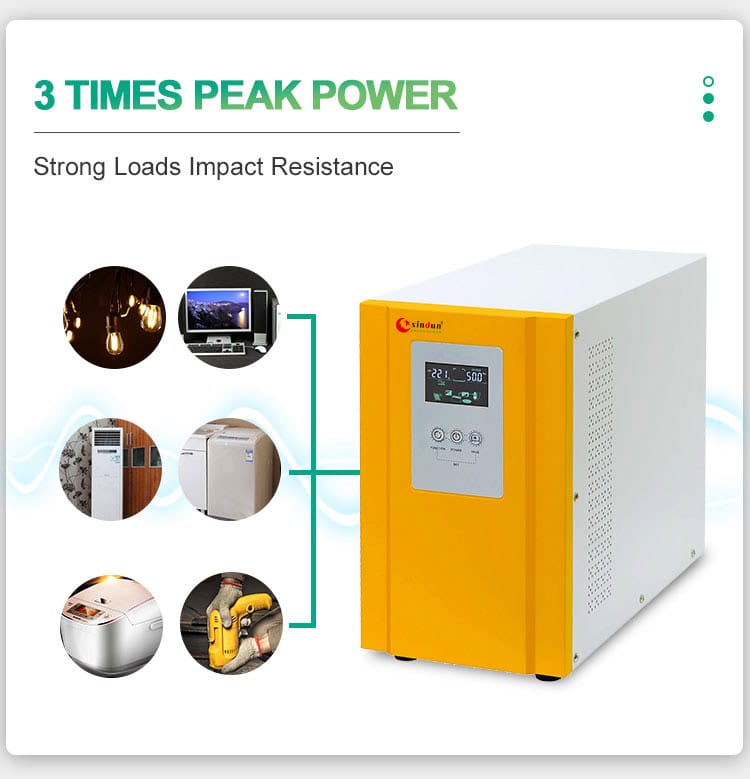 power inverter 2000w - 3 times peak power