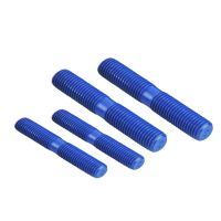 Quality High Temperature Resistant PTFE Coated Double Ended Bolts With Double Nuts Available in Various Material for sale