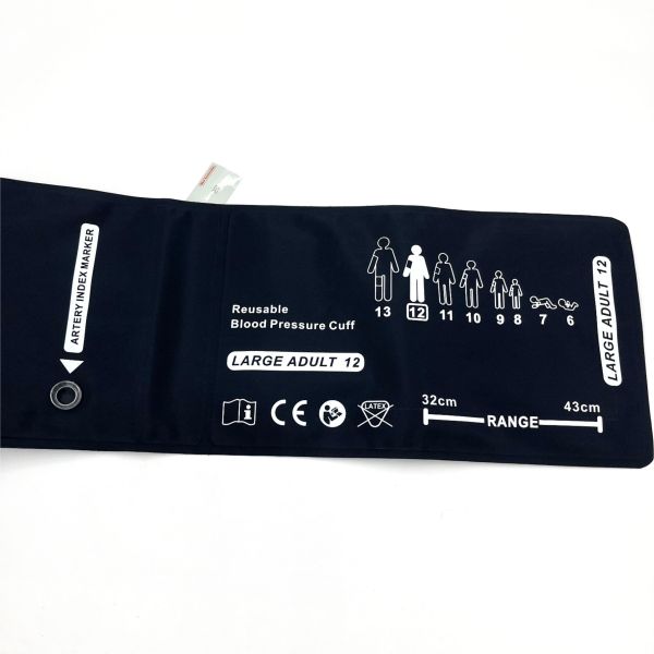 Quality Reusable 32-43cm Compatible Welch Allyn Flexiport Reusable NIBP Cuffs 12 Large for sale