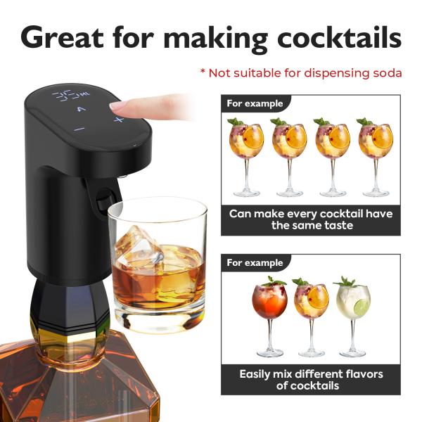 Quality Bar Smart Wine Dispenser 1200mah Automatic Whiskey Dispenser for sale