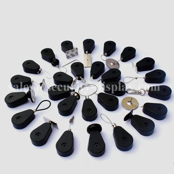 Quality Drop-shaped Retractable Anti Theft Security Cable Pull Box Recoiler for sale