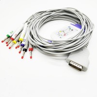 Quality Banana IEC 3.6M EKG Cables Compatible GE TPU Material 10K resistor for sale