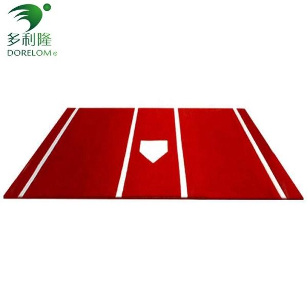 Quality Custom Portable Double PP NET PU Backing Baseball Hitting Mat for Home Plate for sale