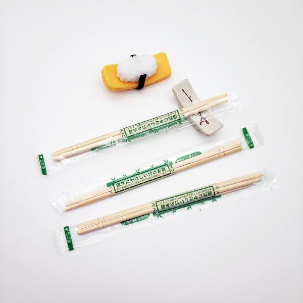 Quality Custom Logo Round Bamboo Chopsticks Disposable for sale
