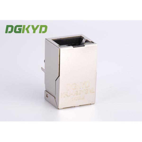 Quality 100BASE single port Tab up RJ45 PCB Connector with Transformer for network for sale