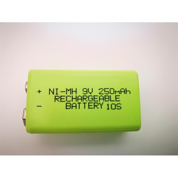 Quality 250mAh 300mAh 9V Nimh Rechargeable Battery IEC62133 for sale