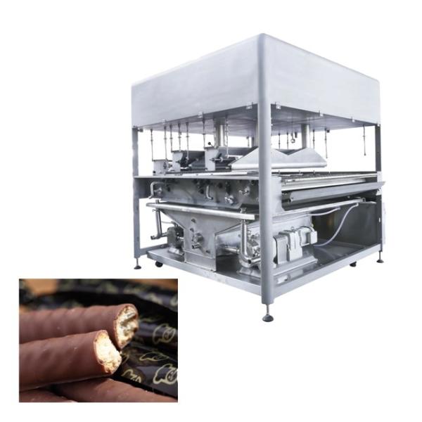 Quality Chocolate Bar 500kg/H 1200mm Mini Chocolate Enrober for sale