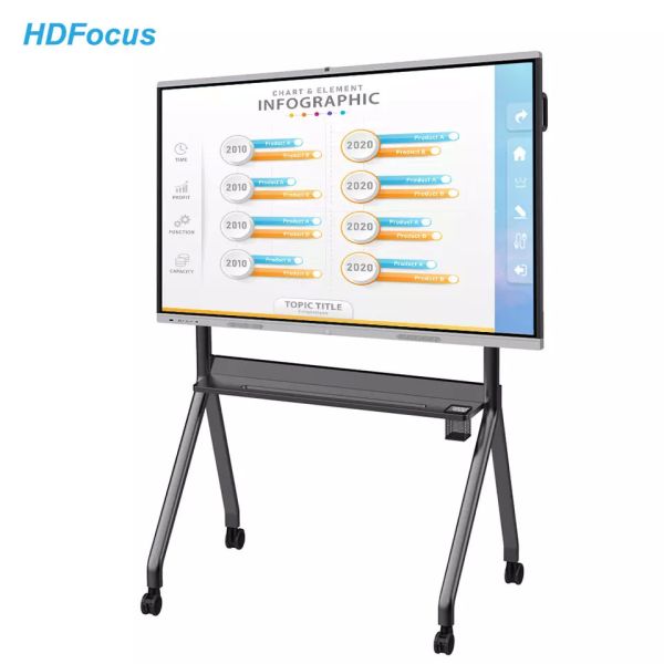 Quality 4K 85 inch Flat Panel Dual System Smart Board For School for sale