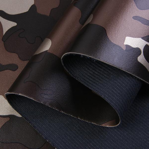 Quality Versatile Camouflage Faux Leather Handbag PU Imitation Leather Cotton Velvet for sale