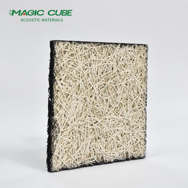 Quality Rectangle Wood Wool Acoustic Panel 15mm Thickness For Acoustic Ceiling for sale