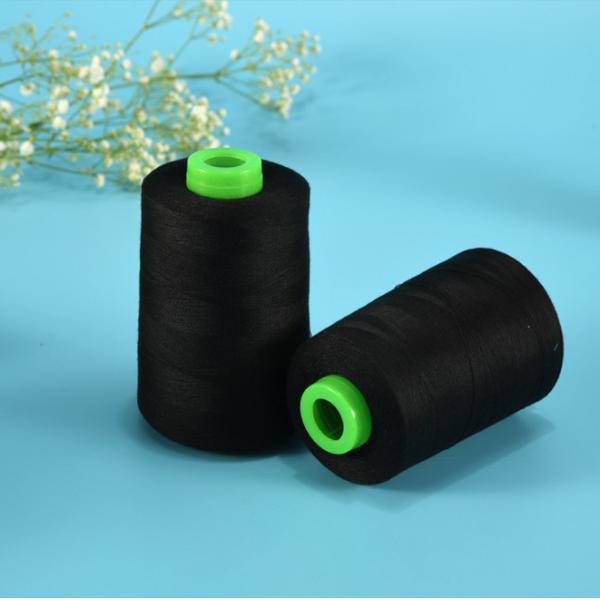 Quality 100% Polyester Textured Recycled Yarn 40 / 2 Sewing for sale