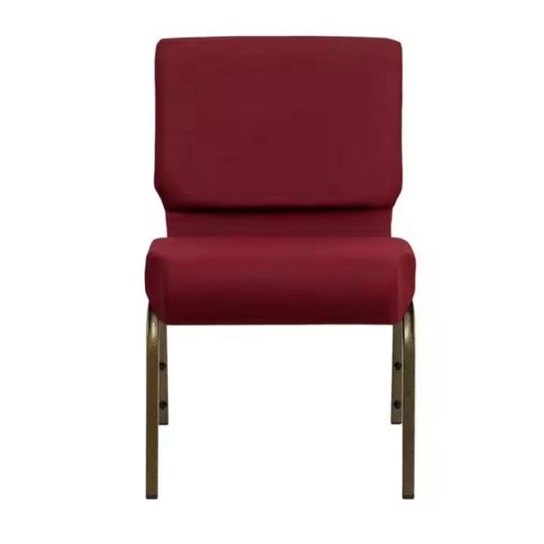 Quality Interlocking Red Church Chairs Fabric Stackable Worship Chairs for sale