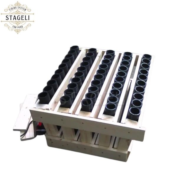 Quality 50 Shots Pyrotechnic Professional Fireworks Racks Fireworks Display Rack for sale