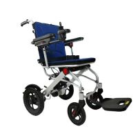 Quality Foldable Aluminum Transport Wheelchair with 6km/h Speed and DC24V150W*2 for sale