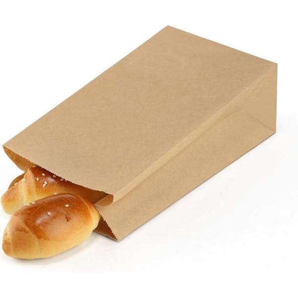 Quality Durable Kraft Paper Bag For Bakery Bread Sandwich Bag Customized for sale