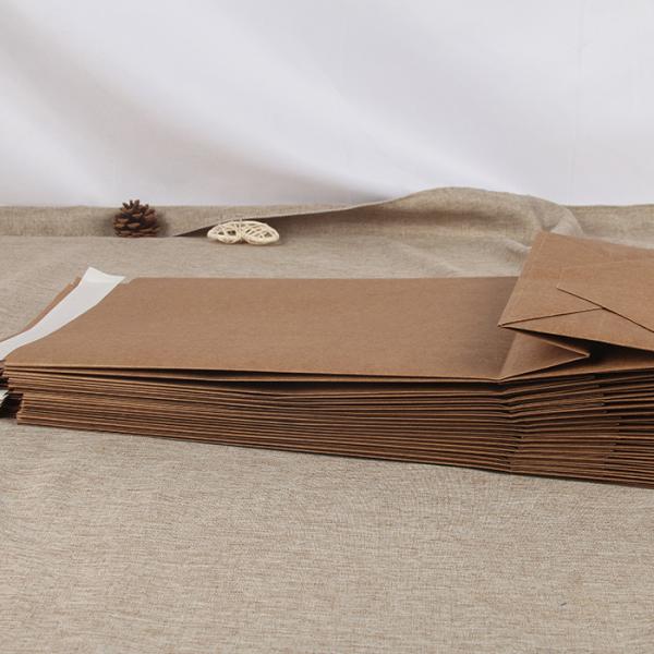 Quality 15x20cm Square Bottom Paper Bag Sturdy Eco Friendly Shipping Envelopes for sale