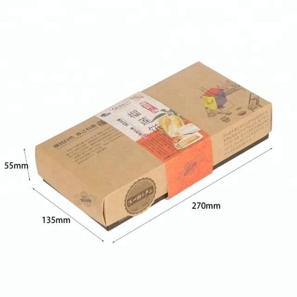 Quality Matt Lamination Eco-Friendly Paper Meat Pie Packaging Box for Sustainable for sale