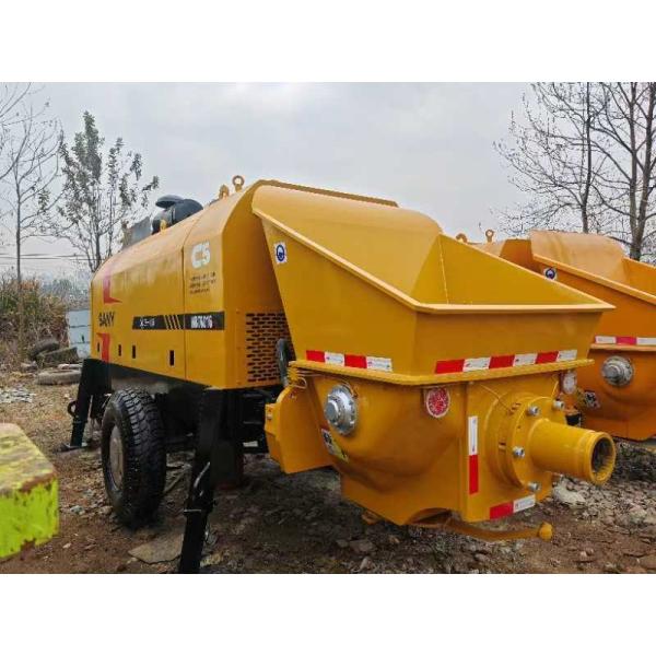 Quality 2012 Sany Used 6013 Trailer Pump ，Old Concrete Pump Tow Behind for sale