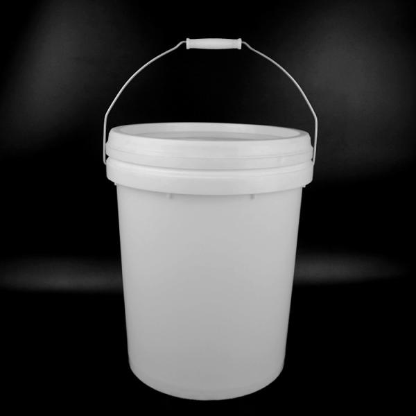 Quality 19L PP Plastic Bucket with Lid and Printed Decoration for sale
