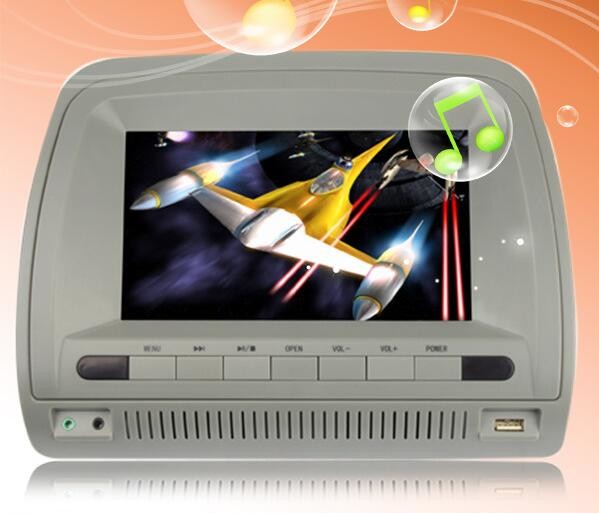 Quality Universal 9 Inch Headrest DVD Player ABS Material Type Built In 2 Speakers for sale