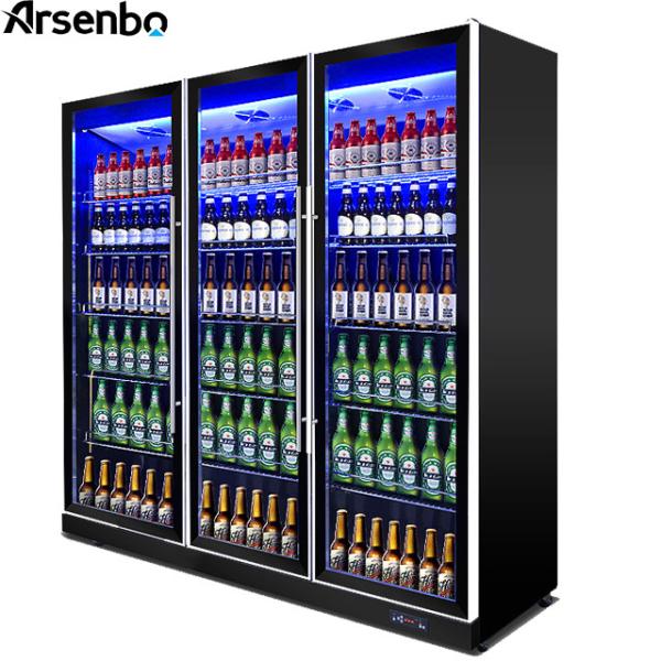 Quality 50Hz Glass Commercial Display Refrigerator Multipurpose 480W for sale